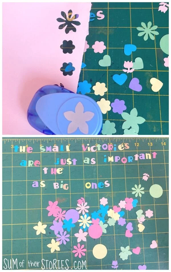 Hidden Message Paper Collage — Sum of their Stories Craft Blog