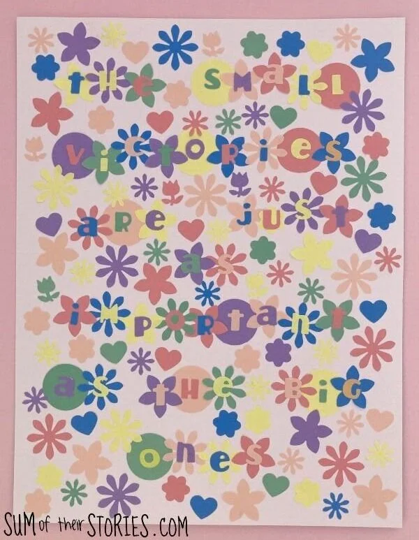 Hidden Message Paper Collage — Sum of their Stories Craft Blog