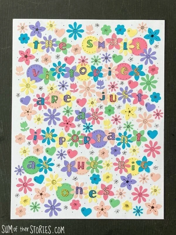 Hidden Message Paper Collage — Sum of their Stories Craft Blog