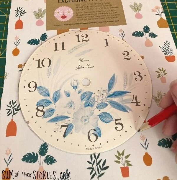 Simple Clock Makeover with Glitter Stickers — Sum of their Stories ...