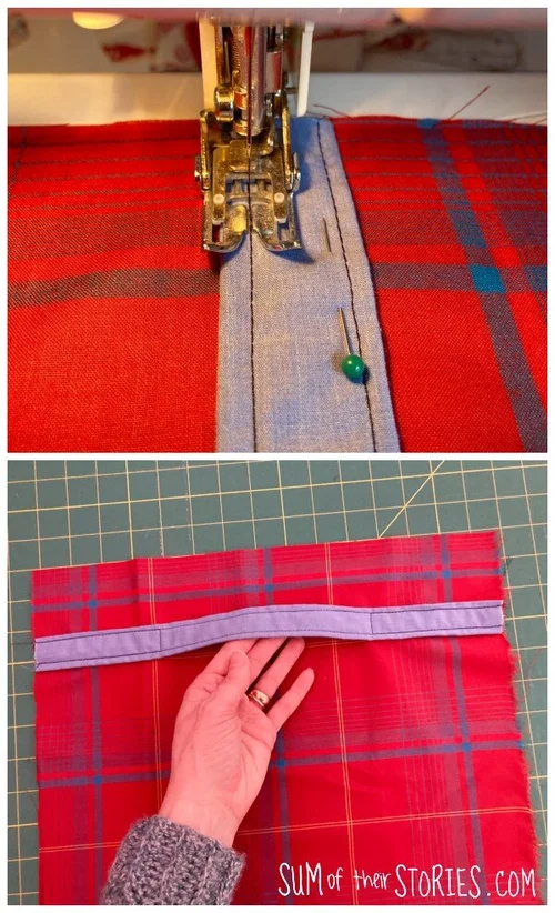 Easy Bag Free Pattern with Contrast Strap Handle — Sum of their Stories ...