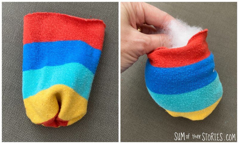 Upcycled sock balls — Sum of their Stories Craft Blog