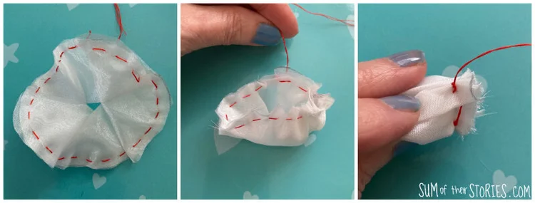 Easy to sew organza flowers — Sum of their Stories Craft Blog