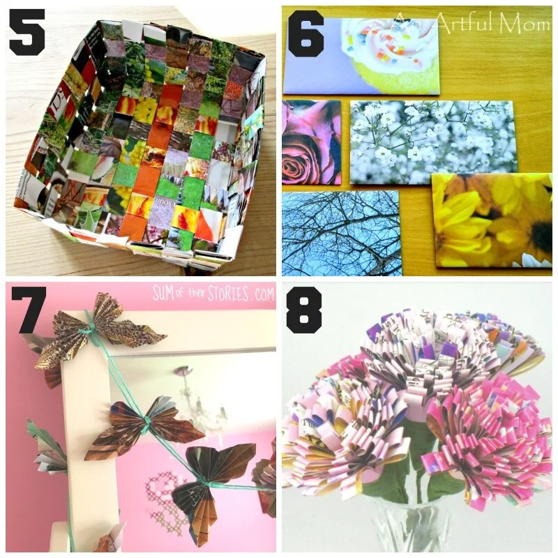 Craft Projects with old Magazines — Sum of their Stories Craft Blog