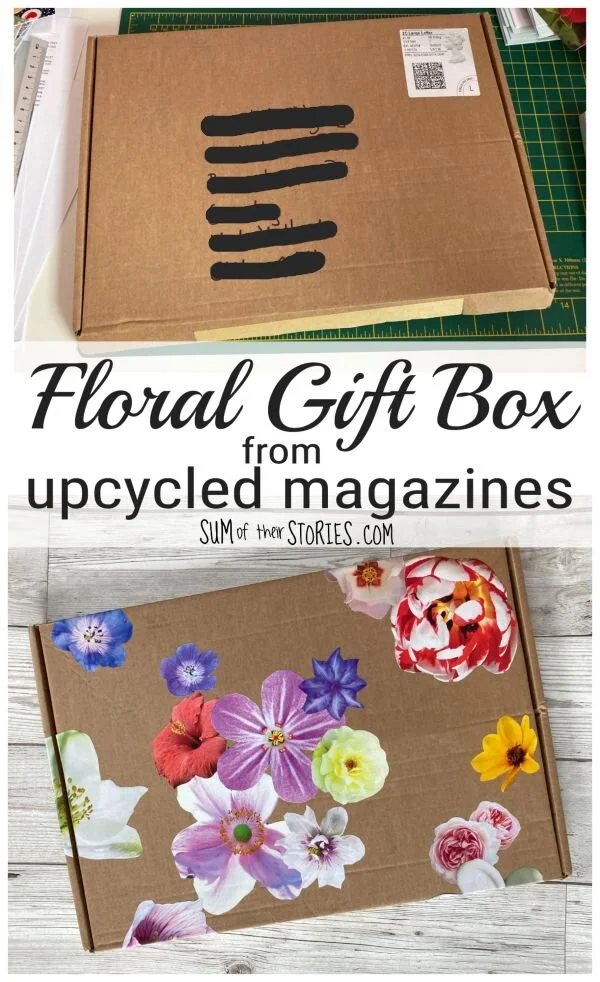 Floral Gift Box idea from Upcycled Magazines — Sum of their Stories ...
