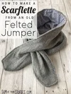 How to Make an Upcycled Scarflette — Sum of their Stories Craft Blog