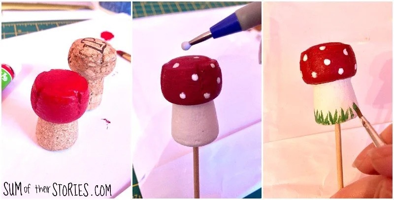 How to Make Upcycled Cork Fairy Houses — Sum of their Stories Craft Blog