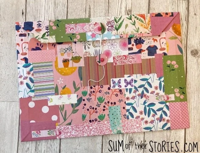 DIY Folder from Old Cardboard Envelope — Sum of their Stories Craft Blog