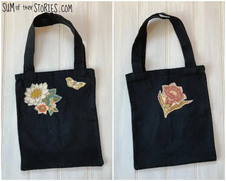 Tote Bag Upcycle with Floral Upholstery Fabric — Sum of their Stories ...