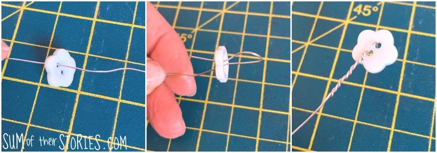 How to make a button bouquet in an empty cotton reel — Sum of their ...