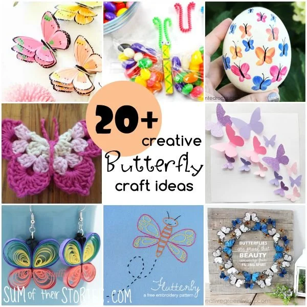 Recycled Magazine Butterfly Garland — Sum of their Stories Craft Blog