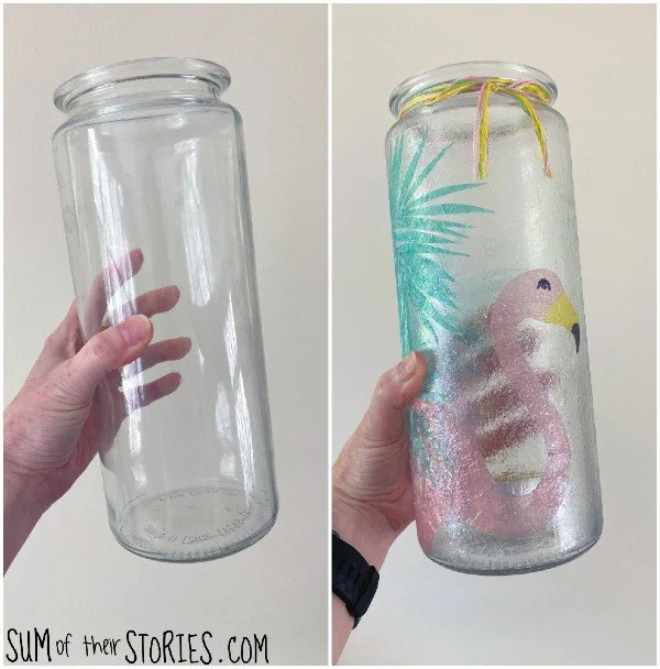 Spaghetti Jar to Garden Lantern Upcycle — Sum of their Stories Craft Blog
