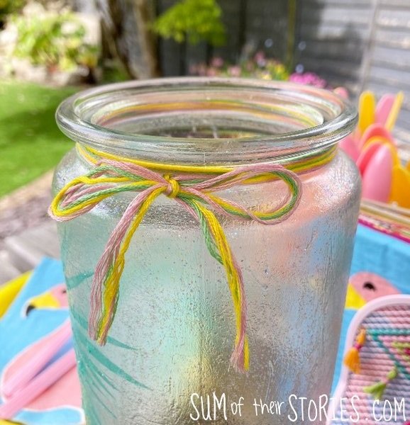 Spaghetti Jar to Garden Lantern Upcycle — Sum of their Stories Craft Blog
