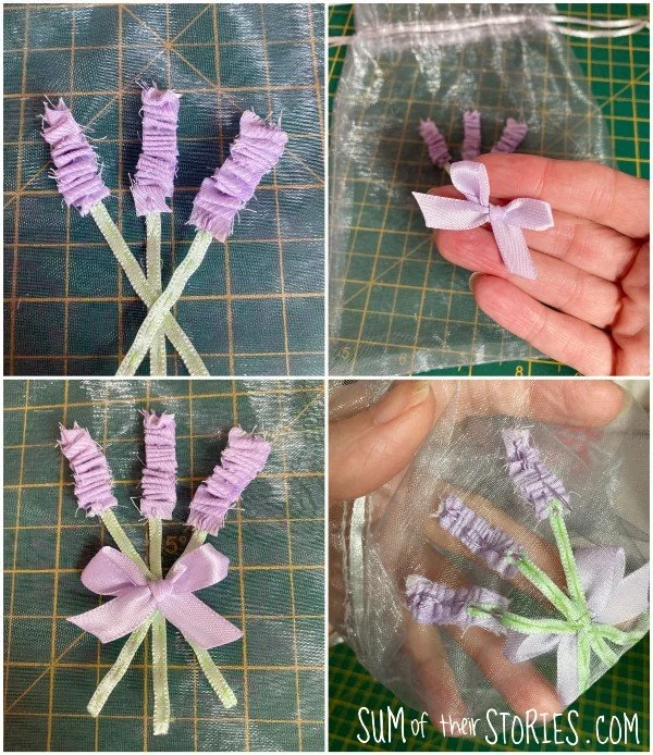 How to decorate and upcycle an organza bag — Sum of their Stories Craft ...