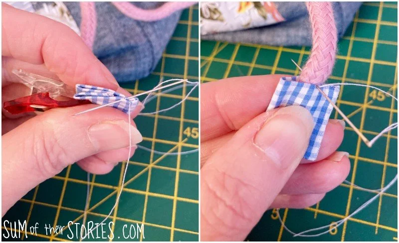 A quick easy way to make fabric drawstring tabs — Sum of their Stories ...