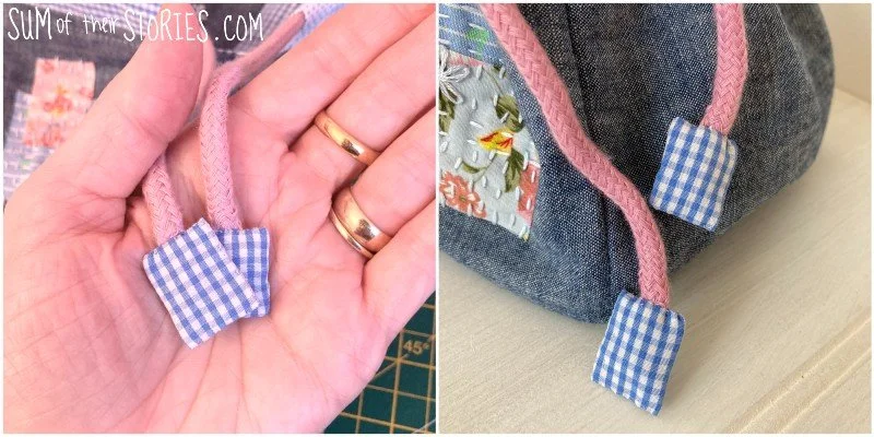 A quick easy way to make fabric drawstring tabs — Sum of their Stories ...