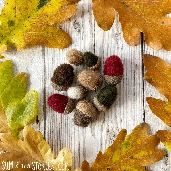 How to make felted acorns — Sum of their Stories Craft Blog