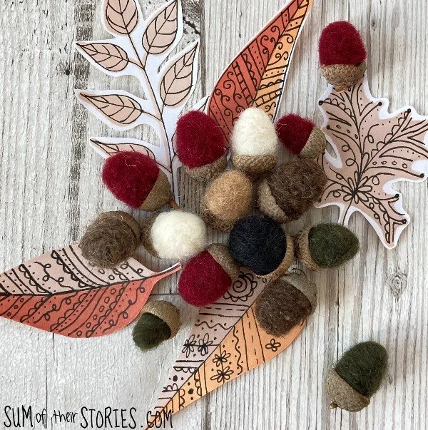How to make felted acorns — Sum of their Stories Craft Blog
