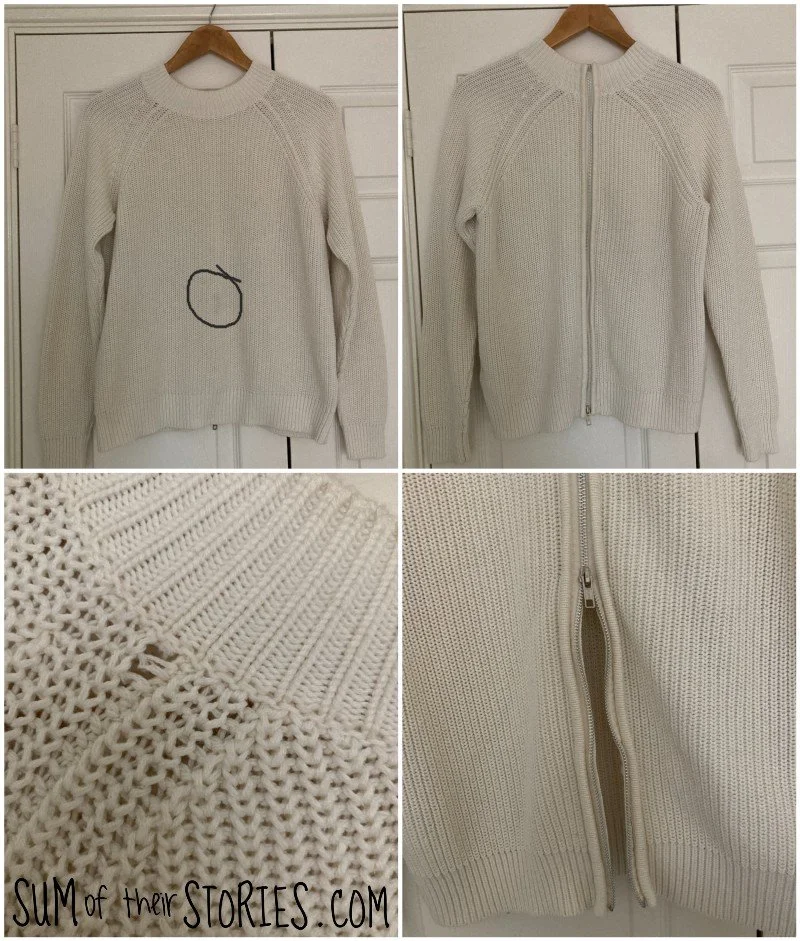Swiss Darn Stained Sweater Makeover — Sum of their Stories Craft Blog