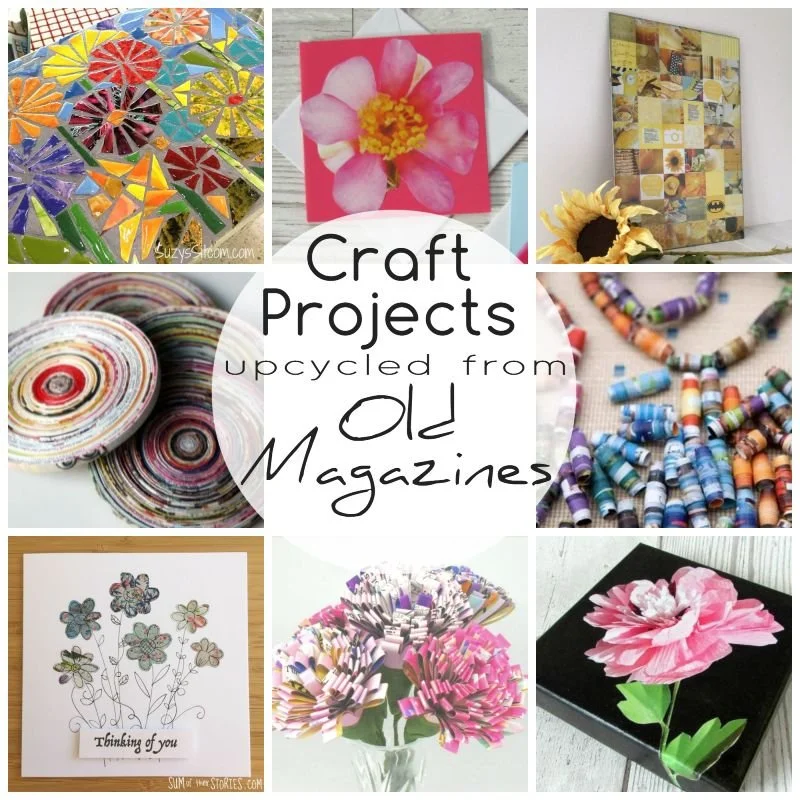 Sunburst Greeting Card idea made with Old Magazines — Sum of their ...
