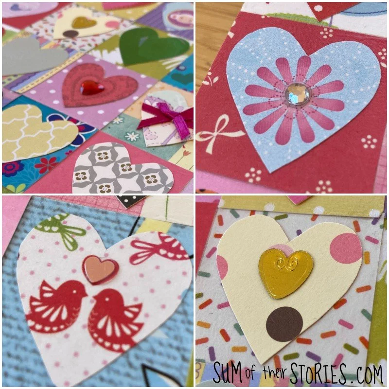 Recycled Heart Art Canvas DIY project — Sum of their Stories Craft Blog