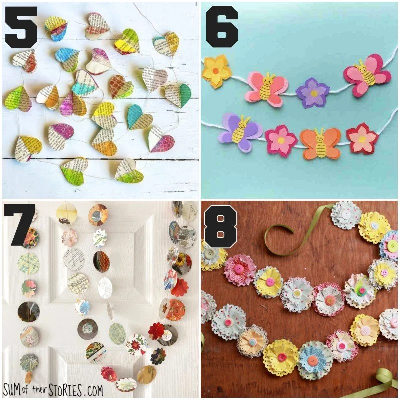 Paper garlands you can make yourself — Sum of their Stories Craft Blog