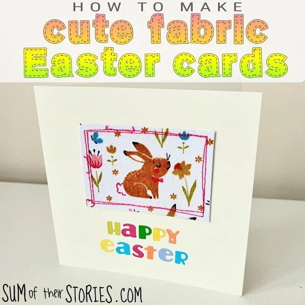 Fabric Easter Greeting Card DIY — Sum of their Stories Craft Blog