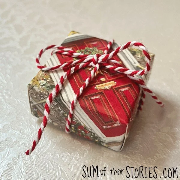 Make gift boxes from old Christmas cards — Sum of their Stories Craft Blog