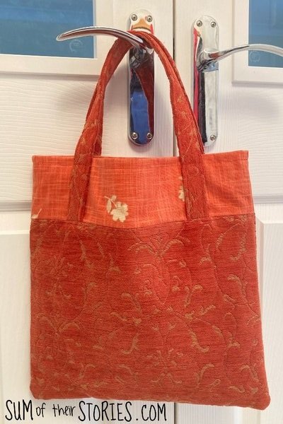 How to Make an Easy Upholstery Fabric Tote Bag — Sum of their Stories ...