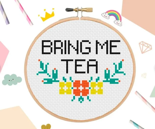 Beautiful Embroidery Patterns for Tea Lovers — Sum of their Stories ...