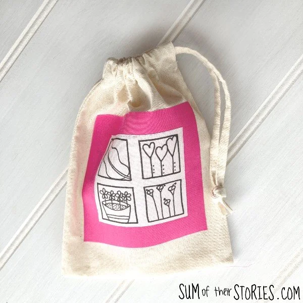 Promotional Drawstring Bag No Sew Upcycle — Sum of their Stories Craft Blog