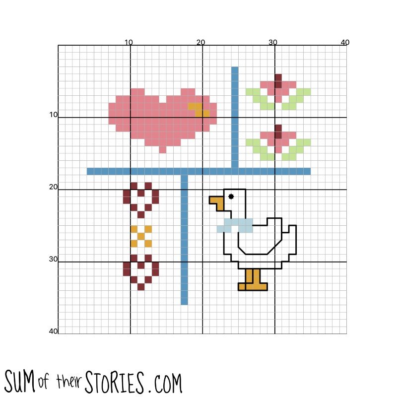 Country Cross Stitch Mini Design Free Pattern — Sum of their Stories ...