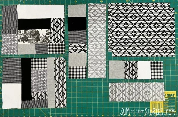 Monochrome Patchwork Bag DIY — Sum of their Stories Craft Blog