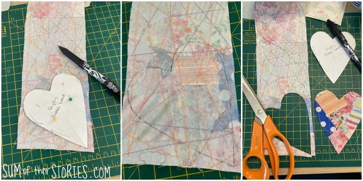Hanging Hearts made from Scrappy Fabric — Sum of their Stories Craft Blog
