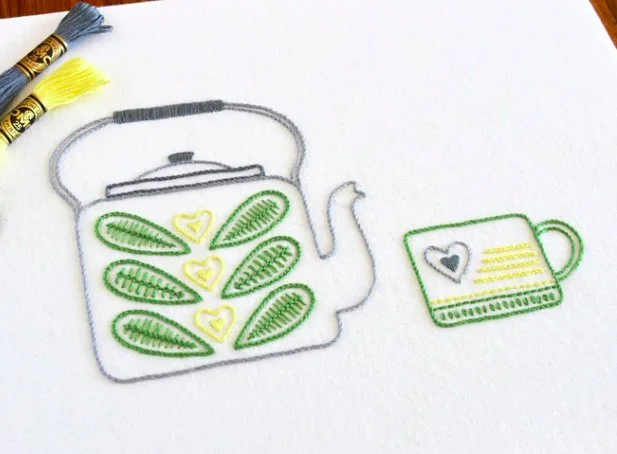 Beautiful Embroidery Patterns for Tea Lovers — Sum of their Stories ...