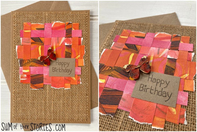 Woven Paper Greeting Cards — Sum of their Stories Craft Blog