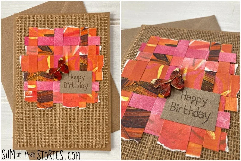 Woven Paper Greeting Cards — Sum of their Stories Craft Blog