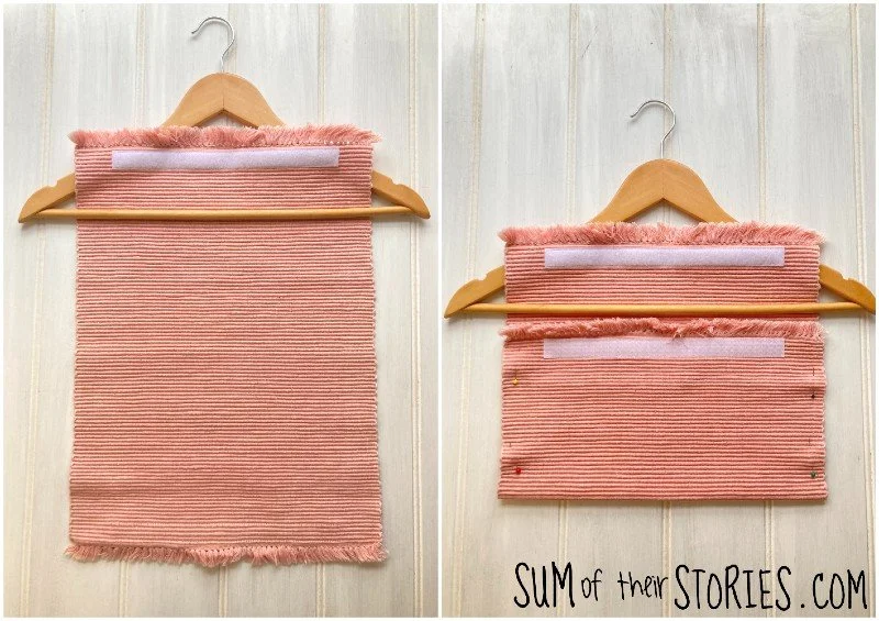 How to make a Hidden Hanger Pocket from a Placemat — Sum of their ...