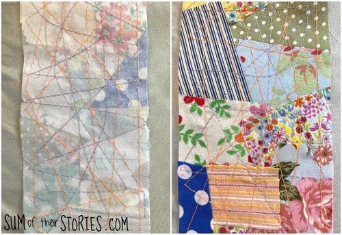 How to make beautiful useable cloth from tiny fabric scraps — Sum of ...