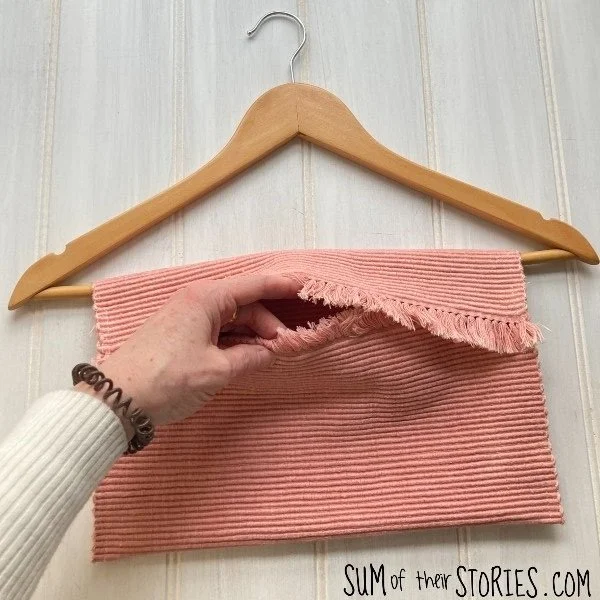 How to make a Hidden Hanger Pocket from a Placemat — Sum of their ...