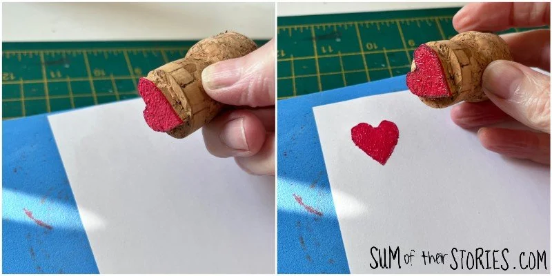 Turn Old Corks into Heart Stamps — Sum of their Stories Craft Blog