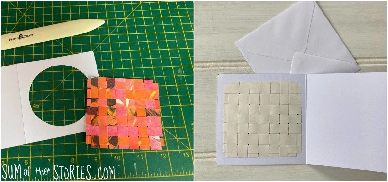 Woven Paper Greeting Cards — Sum of their Stories Craft Blog