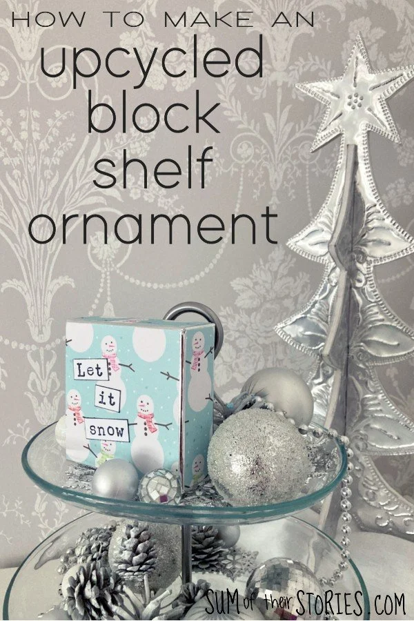 Easy Upcycled Block Shelf Sitter — Sum of their Stories Craft Blog