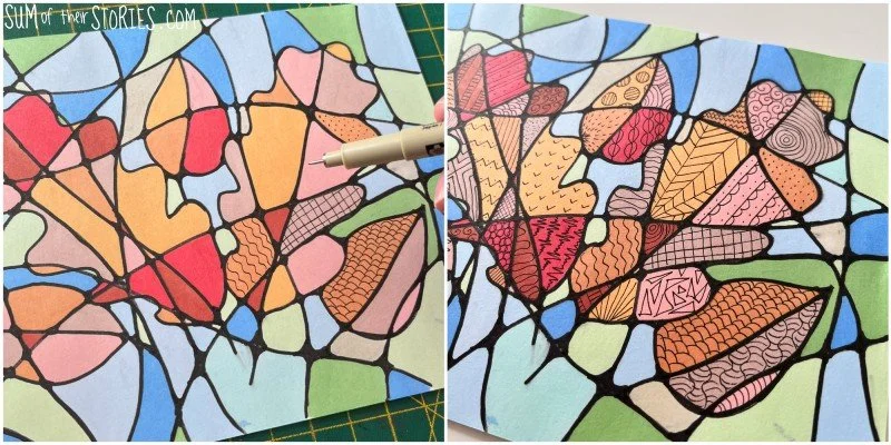 Make Your Own Autumn Leaf Colouring Page — Sum of their Stories Craft Blog