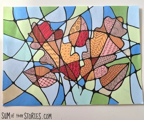 Make Your Own Autumn Leaf Colouring Page — Sum of their Stories Craft Blog