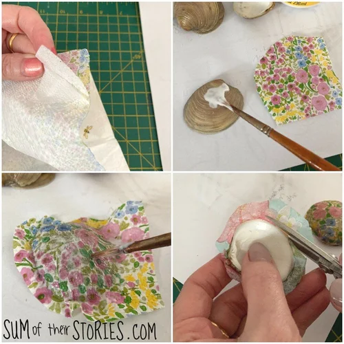 2 easy ways to decorate plain shells — Sum of their Stories Craft Blog