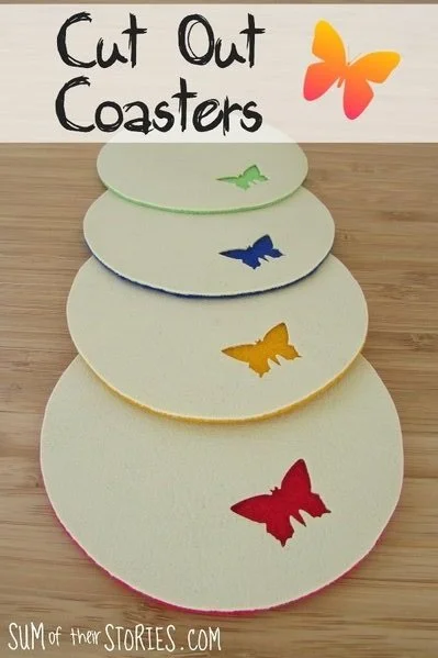 DIY Cut Out Coasters plus craft fails — Sum of their Stories Craft Blog