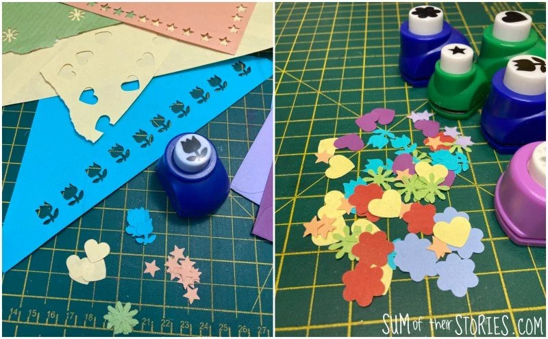 Decorate a Ring Binder with a Paper Rainbow Collage — Sum of their ...