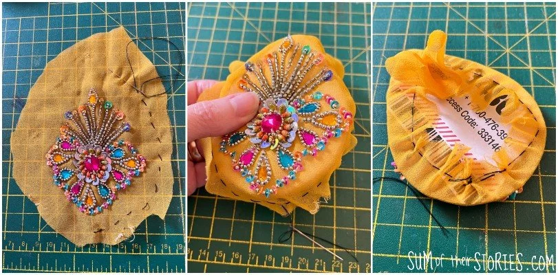 Christmas Ornaments made from an old Sari — Sum of their Stories Craft Blog