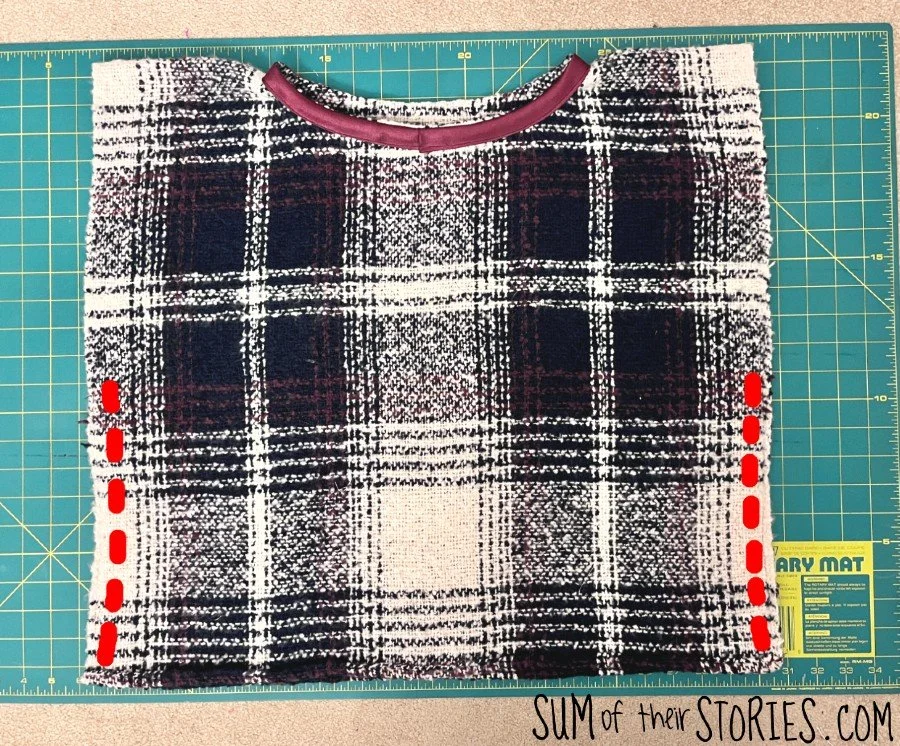 How to turn a Scarf into a Sweater Vest — Sum of their Stories Craft Blog